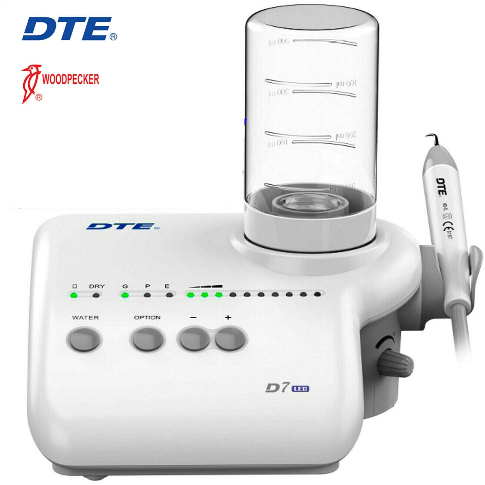 Woodpecker DTE D7 LED Ultrasonic Piezo Scaler--Scaling, Perio, Endo – ABrite Dental Inc